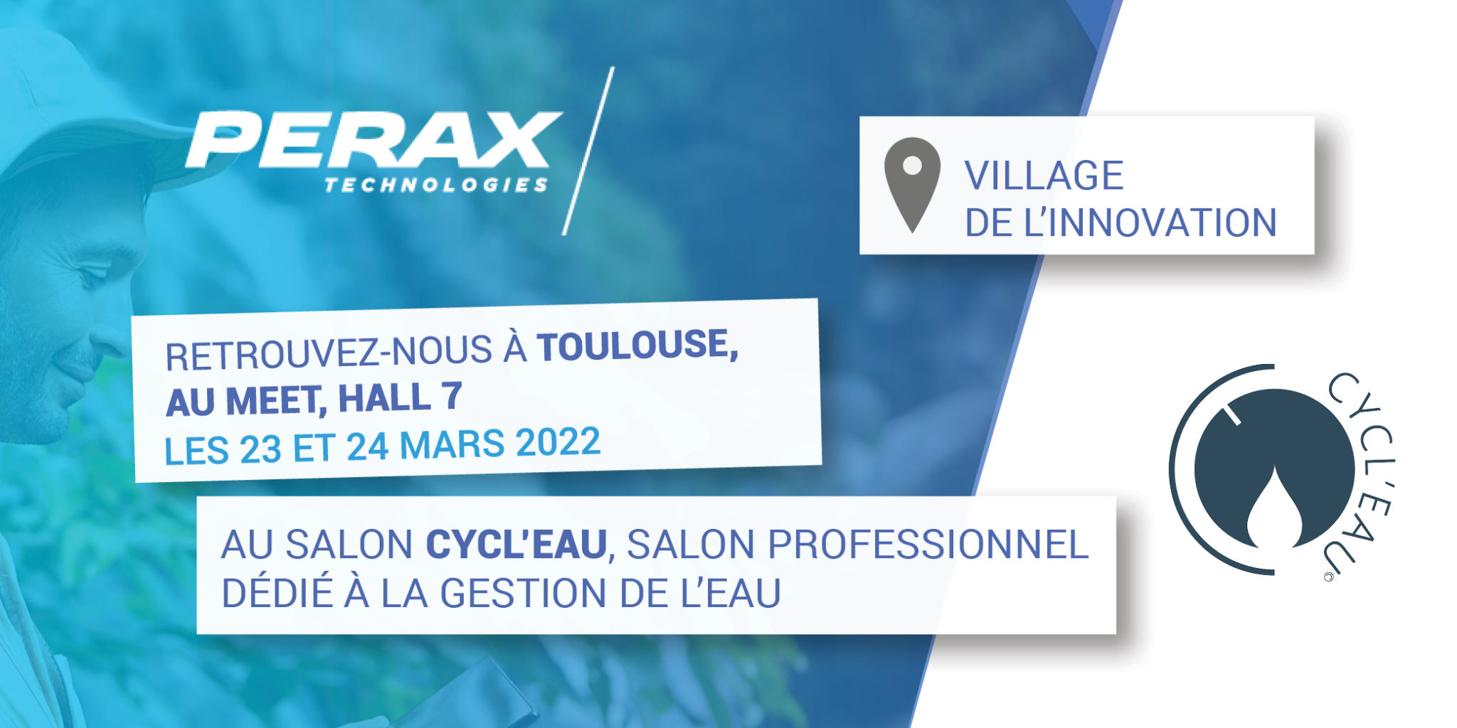 Perax Technologies au salon Cycl'eau de Toulouse au MEETT - Perax